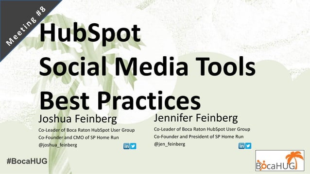 HubSpot Social Media Tools Best Practices | PPT