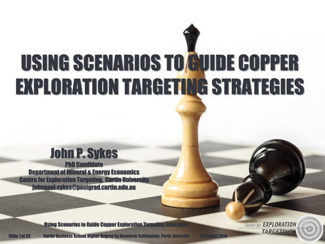 Using scenarios to guide copper exploration targeting strategies ...