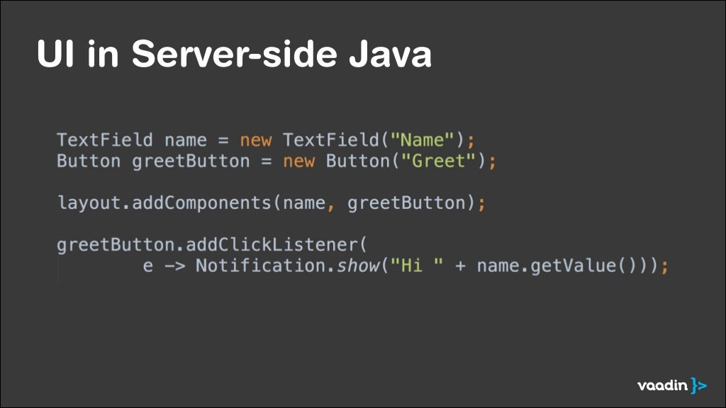 UI in Server-side Java