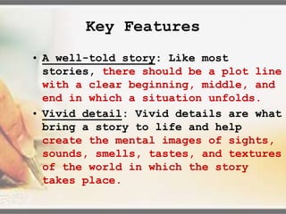 Writing the Narrative Memoir | PPTX