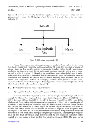 Natural Fibers Polymeric Composites with Particulate Fillers – A review ...