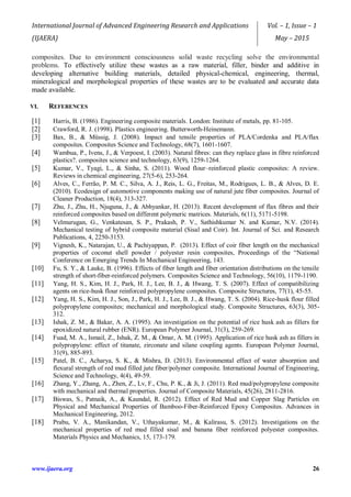 Natural Fibers Polymeric Composites with Particulate Fillers – A review ...