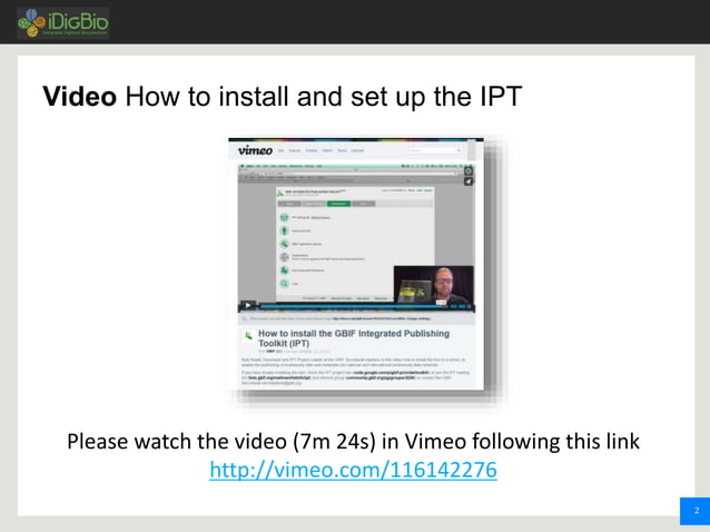 03 IPT Installation Webinar - Installing and Setting up the IPT | PPTX ...