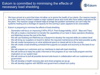 Eskom system status presentation | PDF