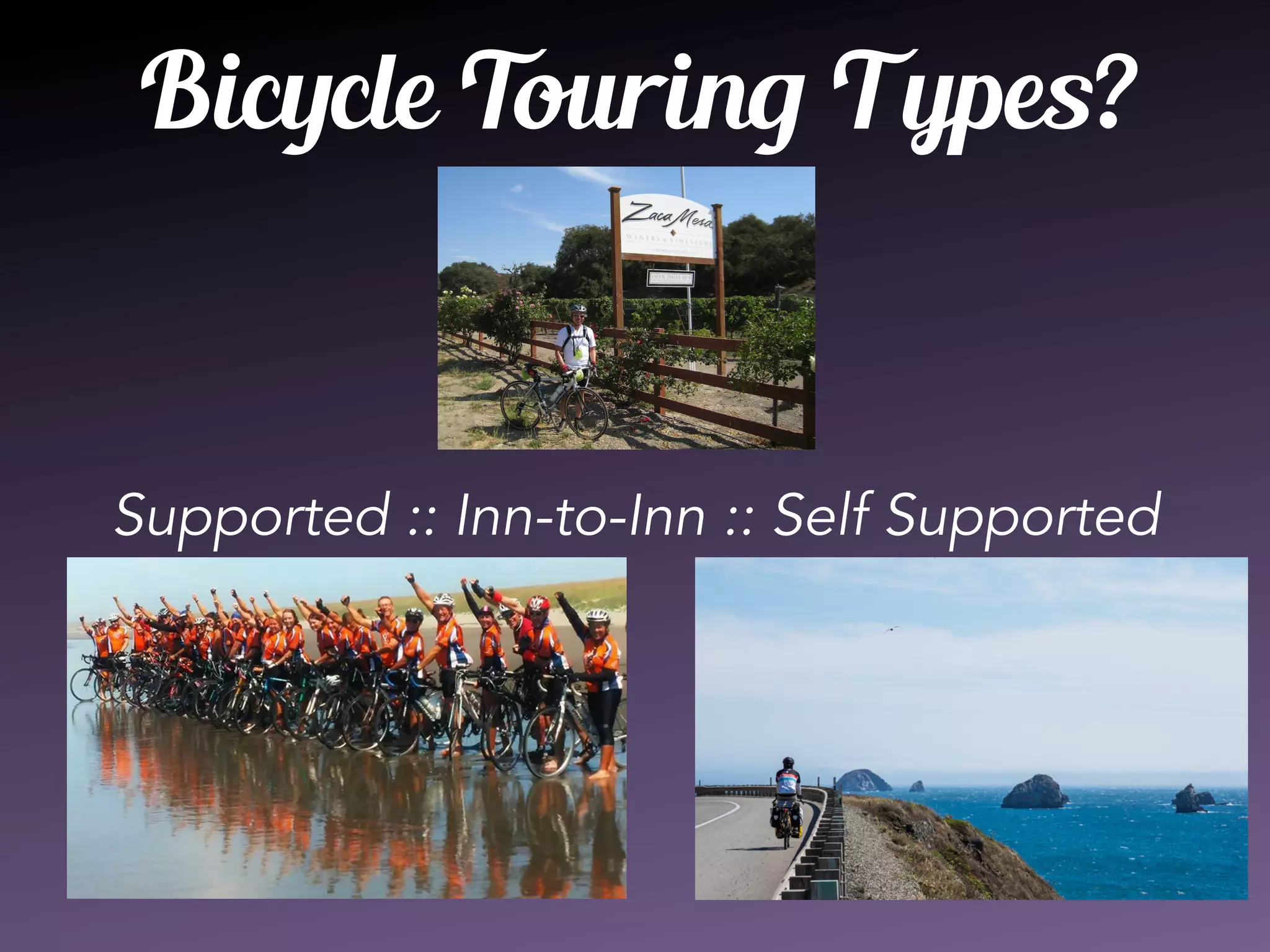 Bike Touring 101: The Different Types of Bicycle Touring Options | PPT
