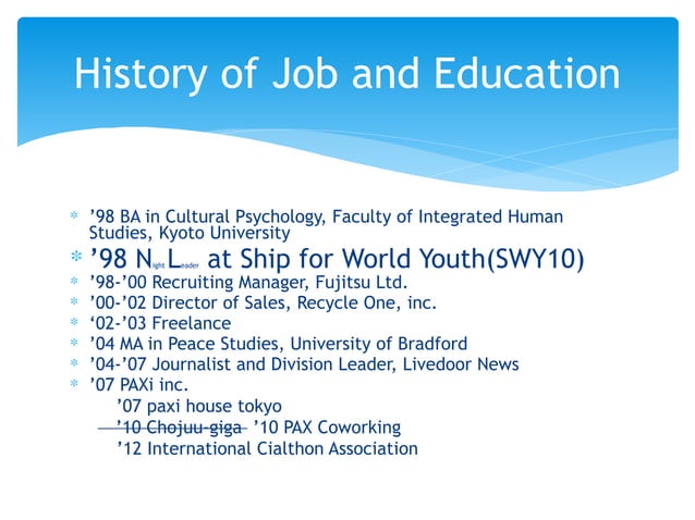 Youth Entrepreneurship: Ship for World Youth | PPT