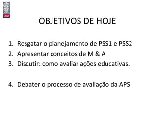 UFOP (2015) Monitoramento e Avaliação de Ações Educativas | PPT