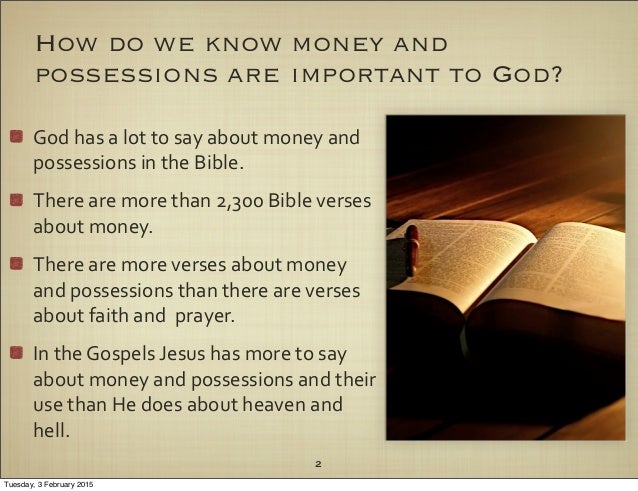 Jesus Teachings On Money