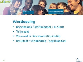 Stenden Hogeschool Profielkeuzedagen met LE-Game | PPTX