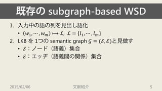 文献紹介：An Iterative 'Sudoku Style' Approach to Subgraph-based Word Sense ...