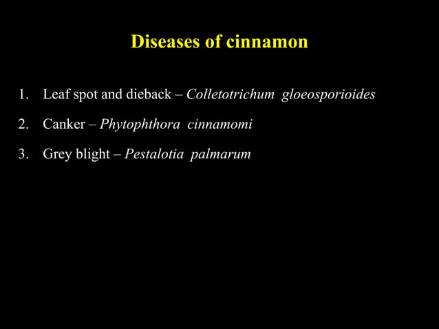 Diseases of cinnamon | PPTX