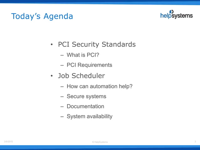 How to Achieve PCI Compliance with an Enterprise Job Scheduler | PPT