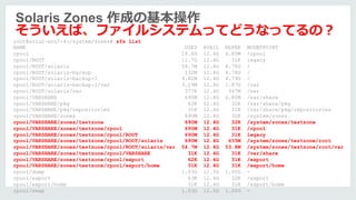 第6回コンテナ型仮想化の情報交換＠東京「今日から触れる Solaris Zones 入門」 | PPT