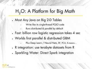 Machine Learning with H2O, Spark, and Python at Strata 2015 | PPT ...