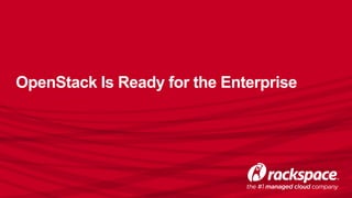 The Evolution of OpenStack – From Infancy to Enterprise | PPTX | IT and ...