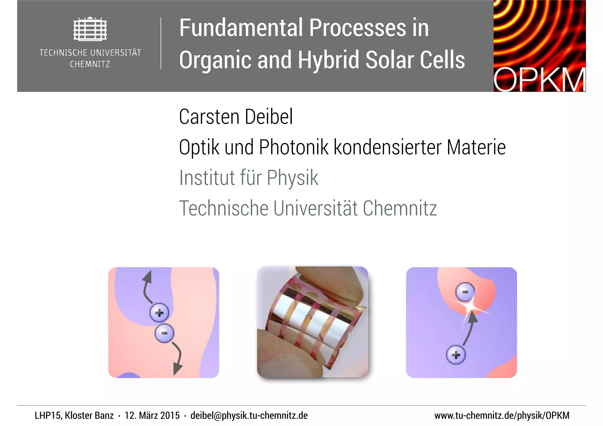 Fundamental Processes in Organic and Hybrid Solar Cells | PDF