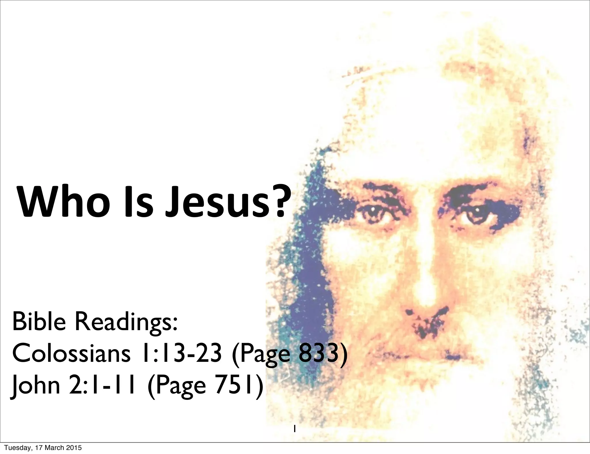 Who is Jesus? | PDF