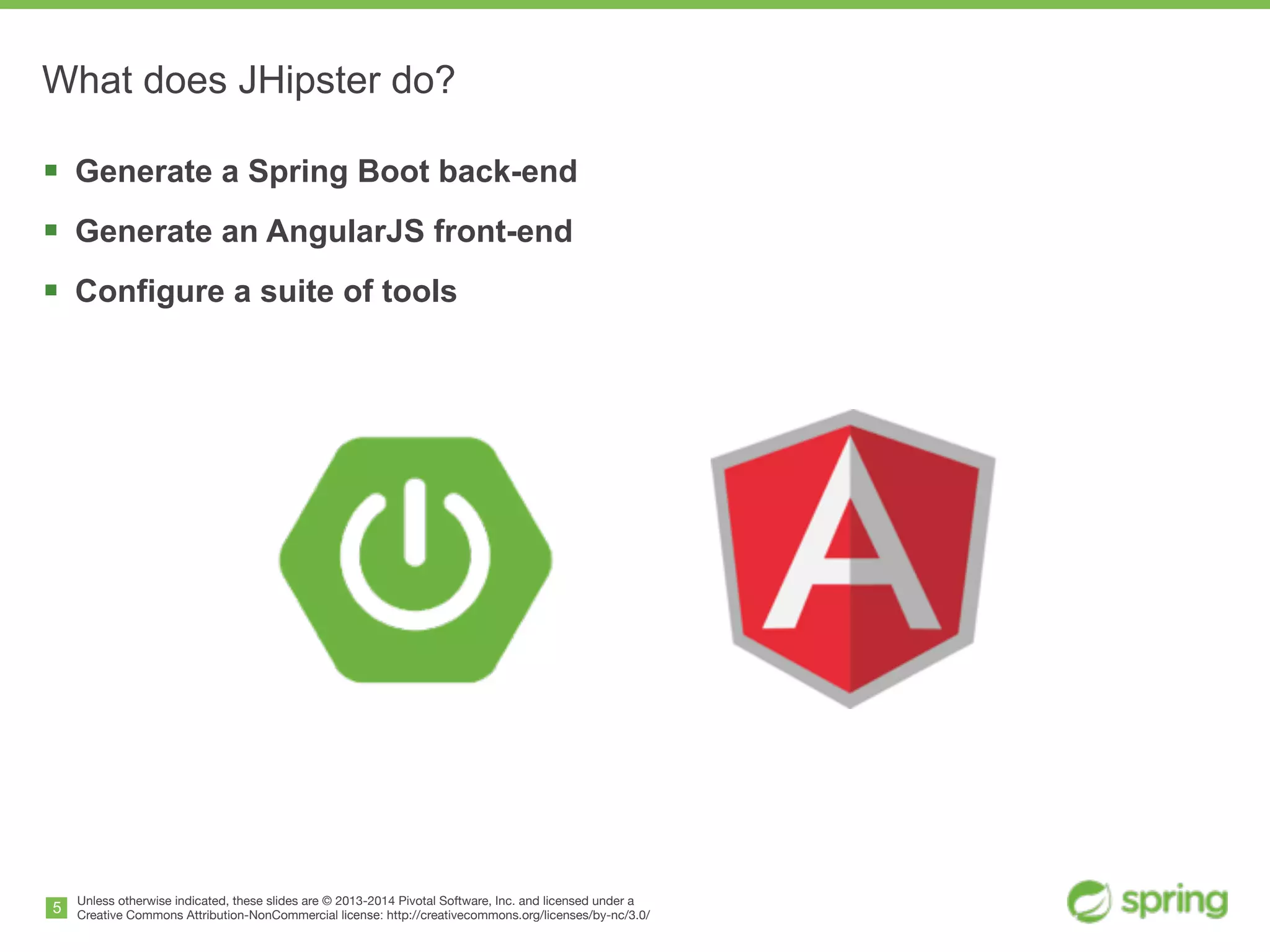 JHipster for Spring Boot webinar | PPT
