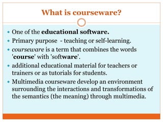 courseware and storyboard | PPT