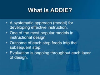 addie model | PPTX