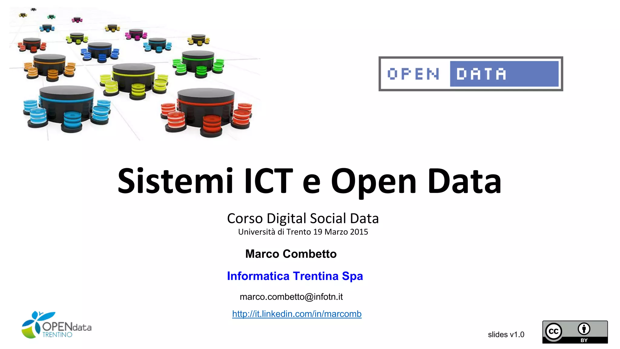 Sistemi ICT e Open Data | PPT