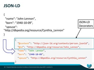 netCDF-LD - Towards linked data conventions for delivery of environmental data using netCDF | PPT