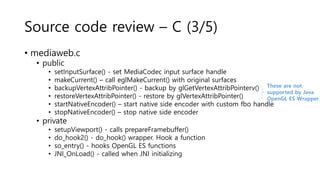 Android OpenGL ES Game ImageGrabber Final Report | PPT