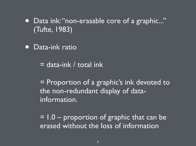 Information visualisation: Data ink design principles | PPT