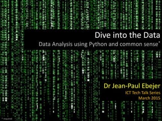 Dive into the Data | PPT