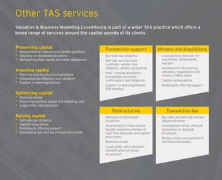 EY Valuation & Business Modelling - Luxembourg office | PDF
