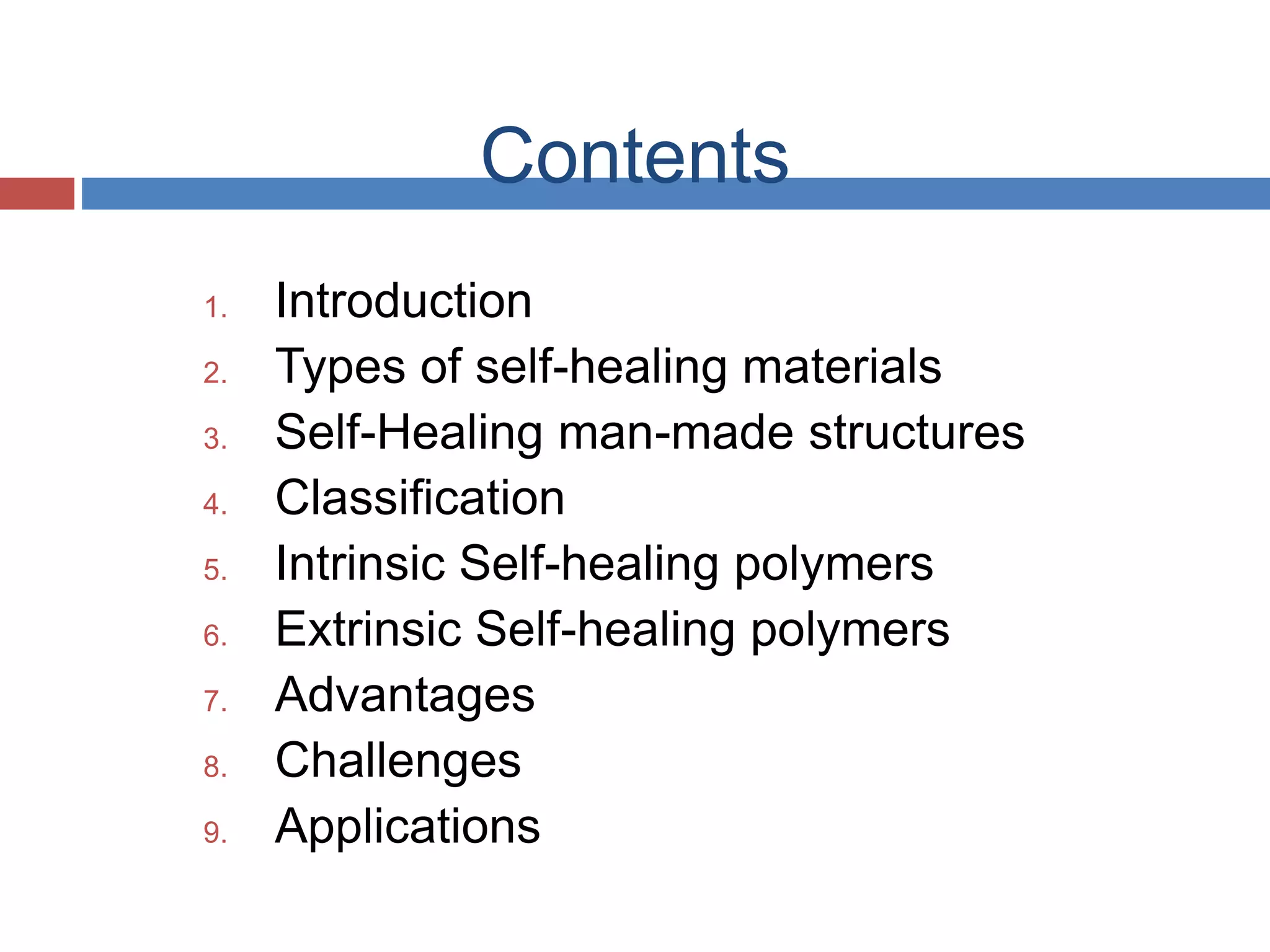 Self healing polymer technology | PPTX