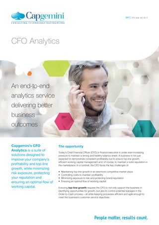 Cfo-analytics-factsheet | PDF