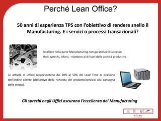 Lean office: ridurre gli sprechi ed aumentare l’efficienza negli uffici ...