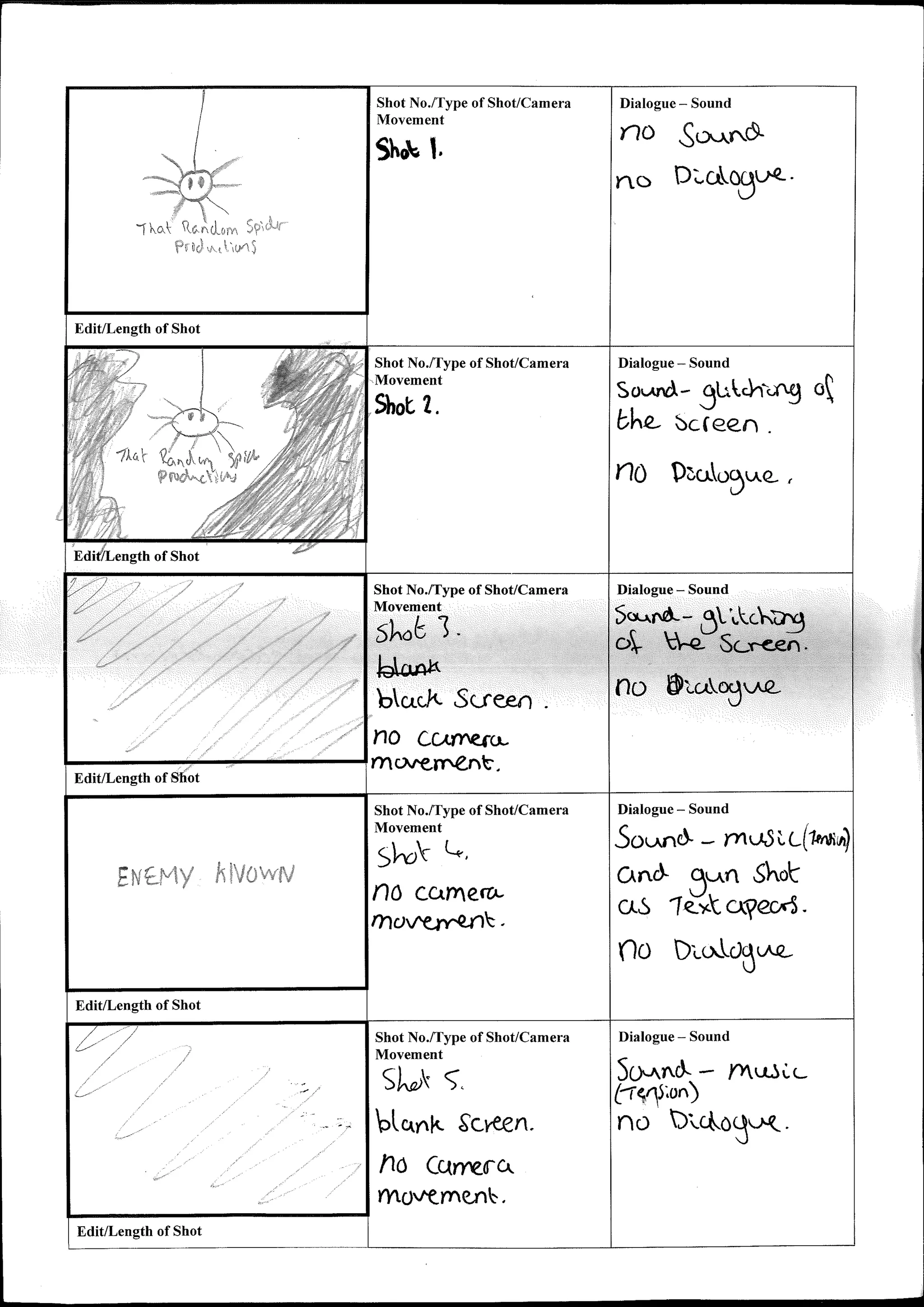 as media final film production storyboard | PDF | Video Production ...