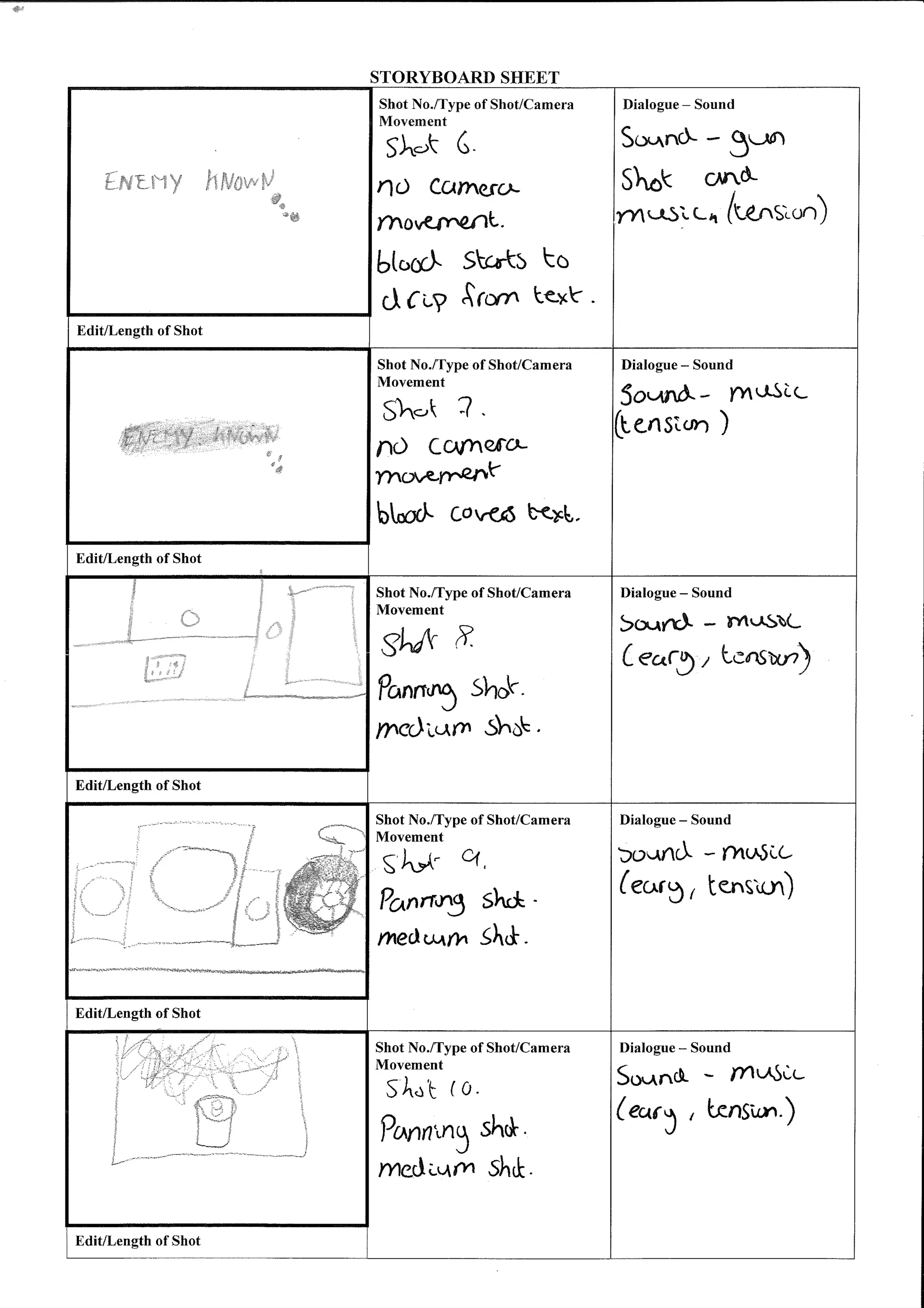 as media final film production storyboard | PDF