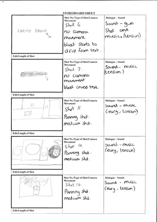 as media final film production storyboard | PDF