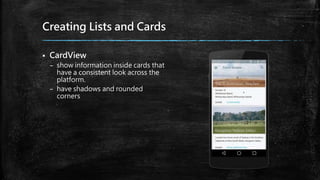 Material design - widgets and sample code | PPTX | Desktop Publishing ...