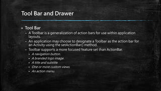 Material design - widgets and sample code | PPTX | Desktop Publishing ...
