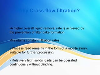 cross flow filtration | PPTX