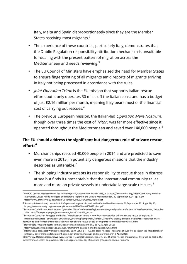 Migration Across the Mediterranean | PDF