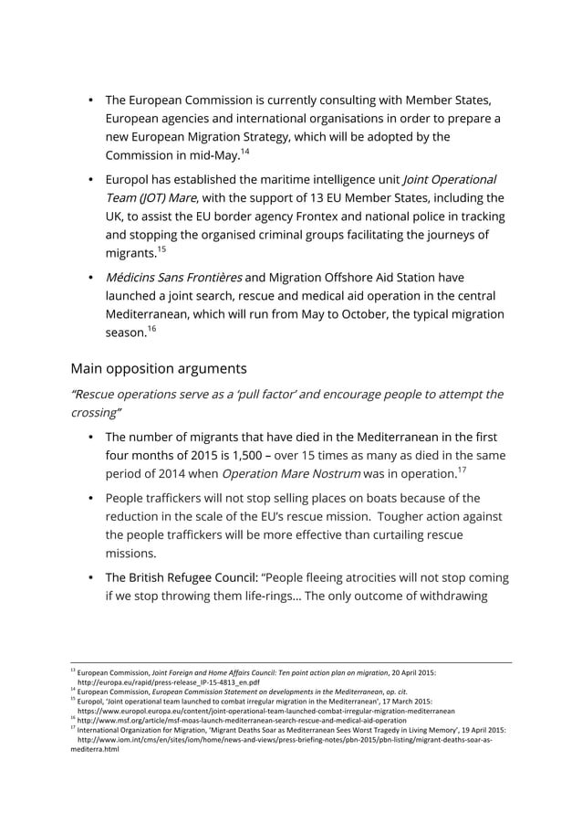 Migration Across the Mediterranean | PDF