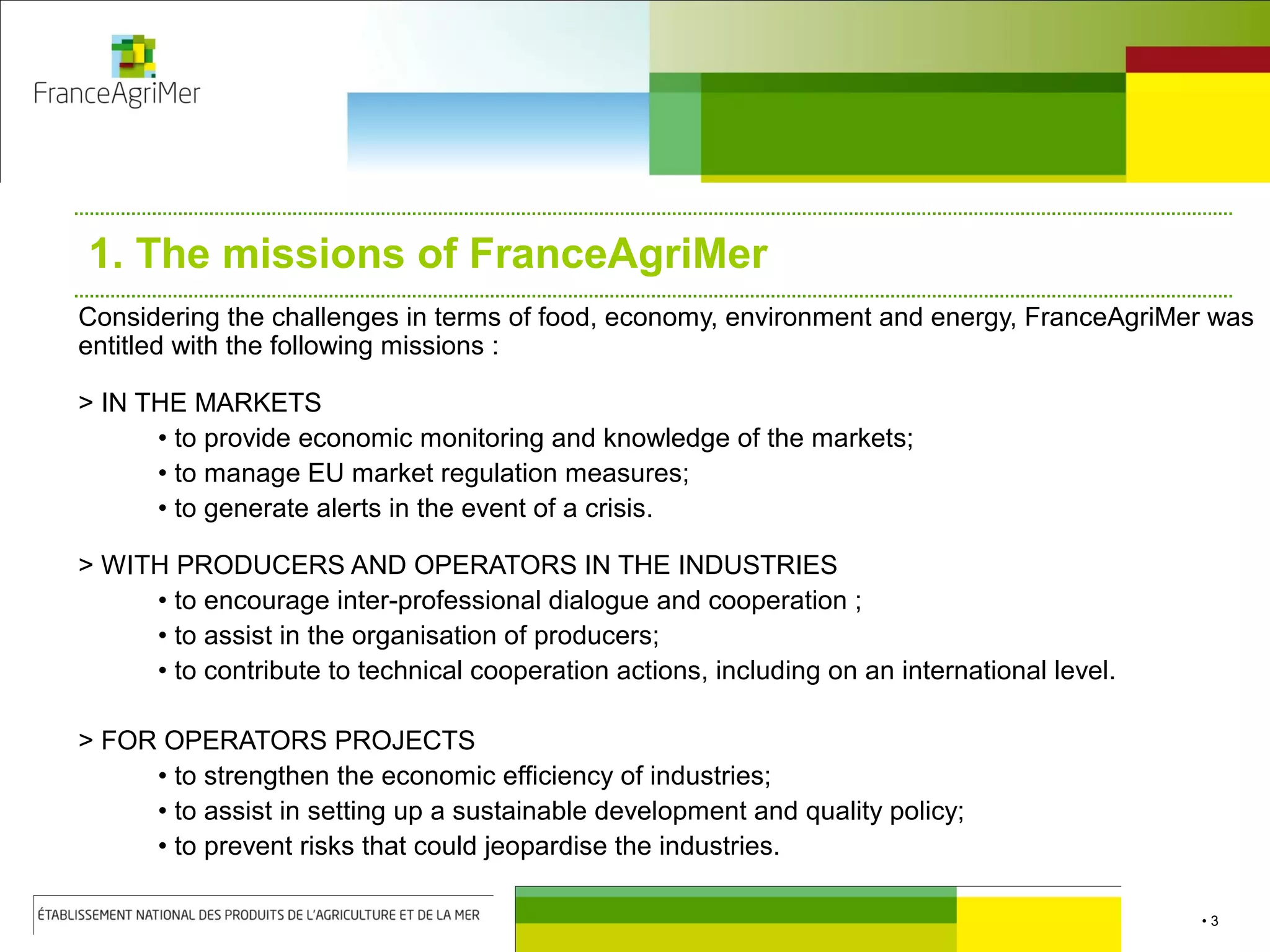 Présentation FranceAgriMer (english version) | PPT