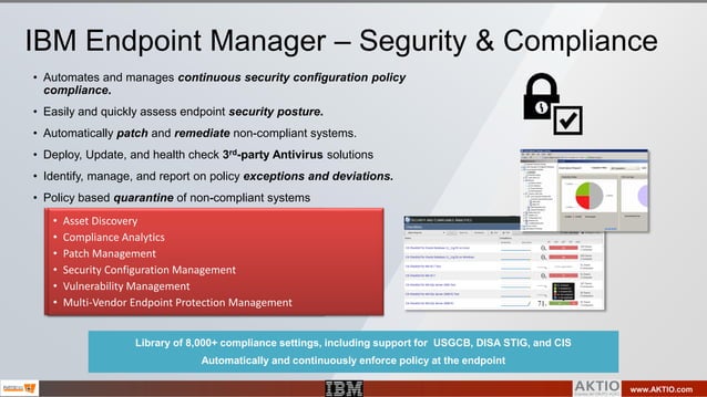 Presentacion IBM AKTIO Punto Net Soluciones SRL - Endpoint Manager | PDF