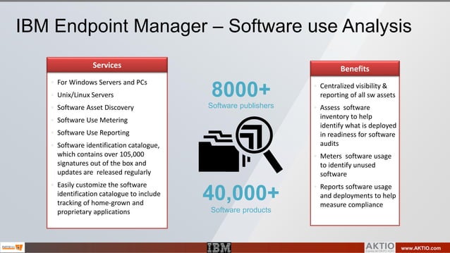 Presentacion IBM AKTIO Punto Net Soluciones SRL - Endpoint Manager | PDF