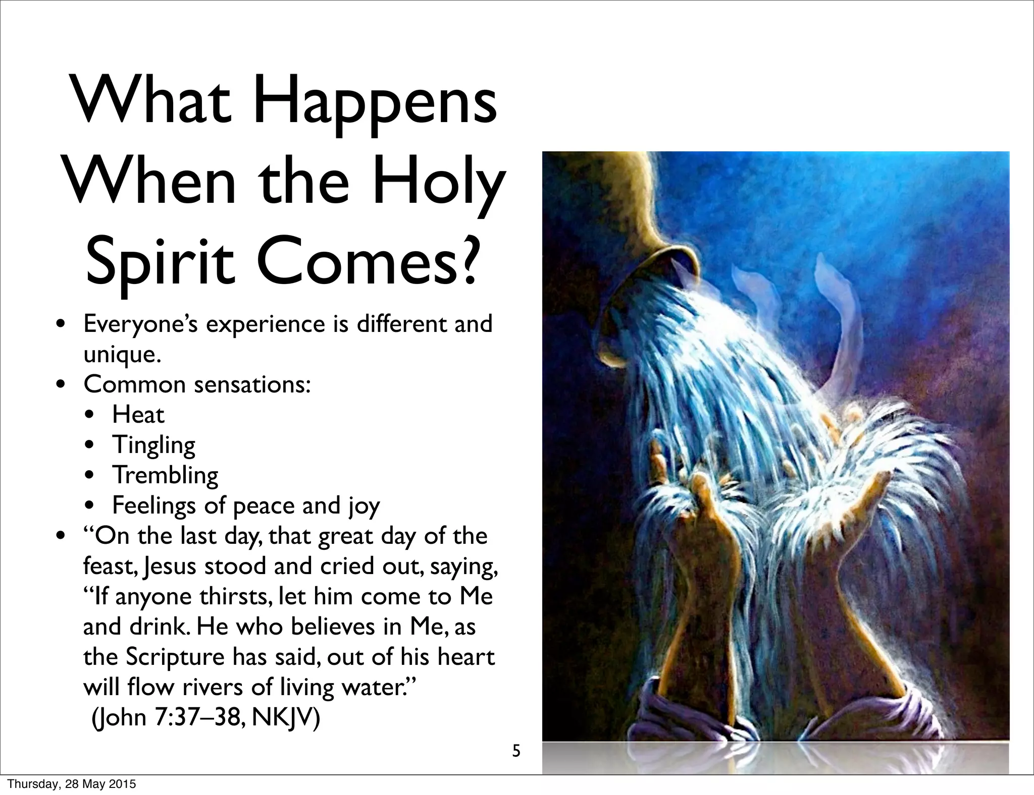 Receiving the Holy Spirit key | PPT