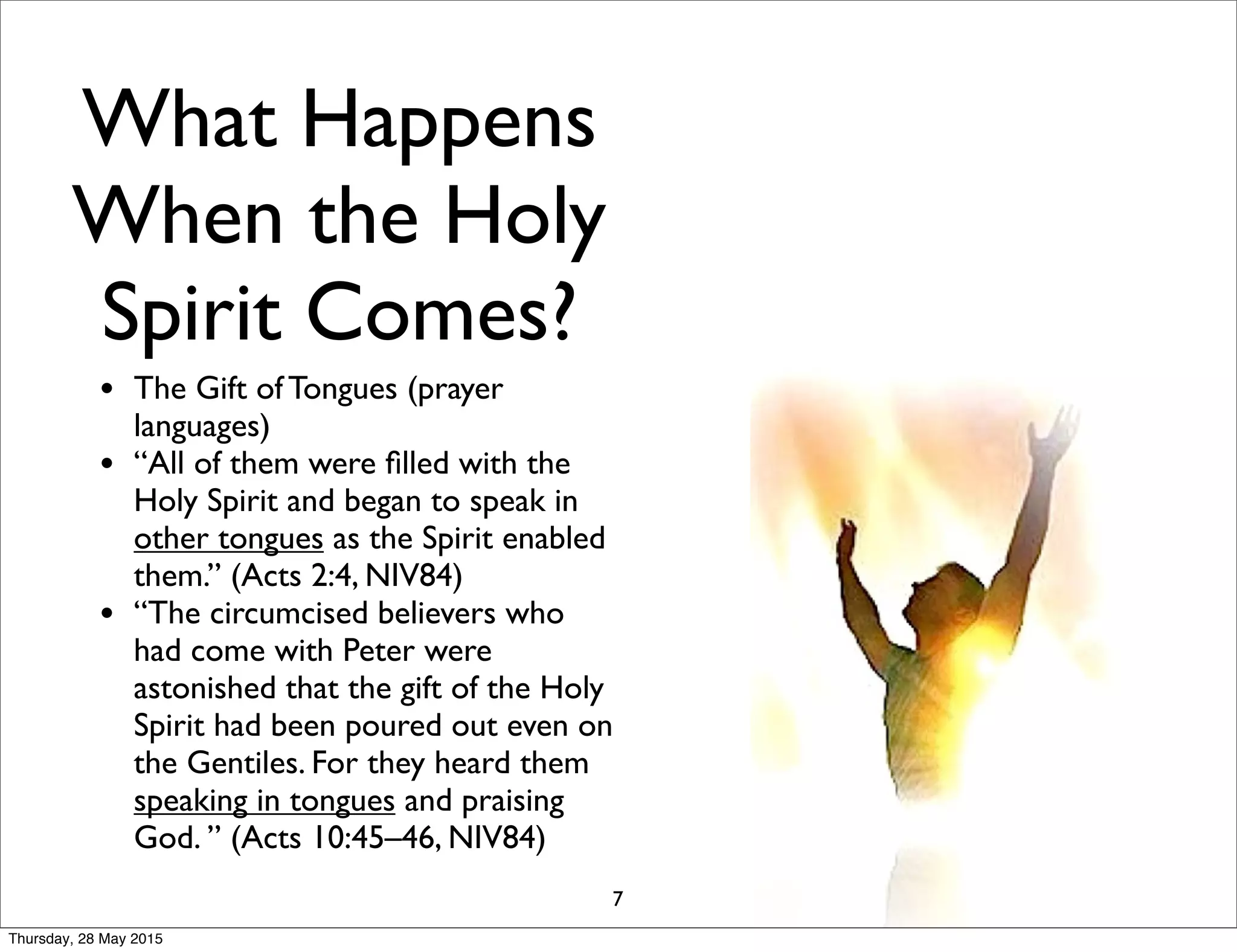 Receiving the Holy Spirit key | PPT
