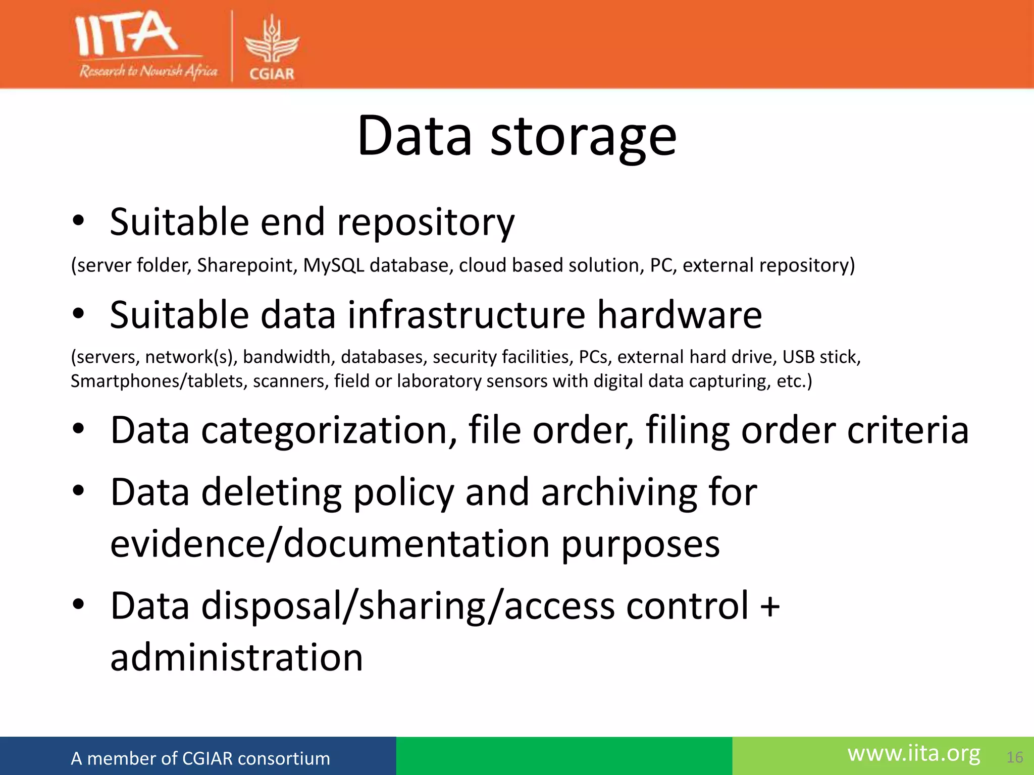 Introduction To Data Management Terminologies And Use Of Data