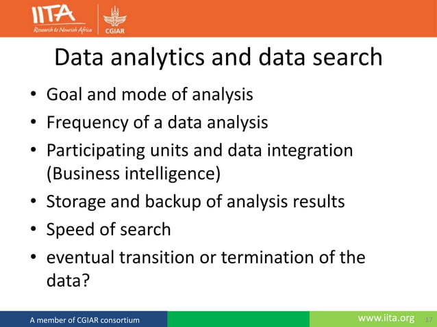 Introduction to data management, terminologies and use of data ...