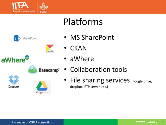 Introduction to data management, terminologies and use of data management platforms | PPT