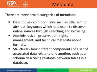 Introduction to data management, terminologies and use of data management platforms | PPTX
